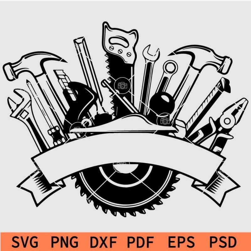 Builder Tools Monogram svg, house repair svg, carpenter svg ...