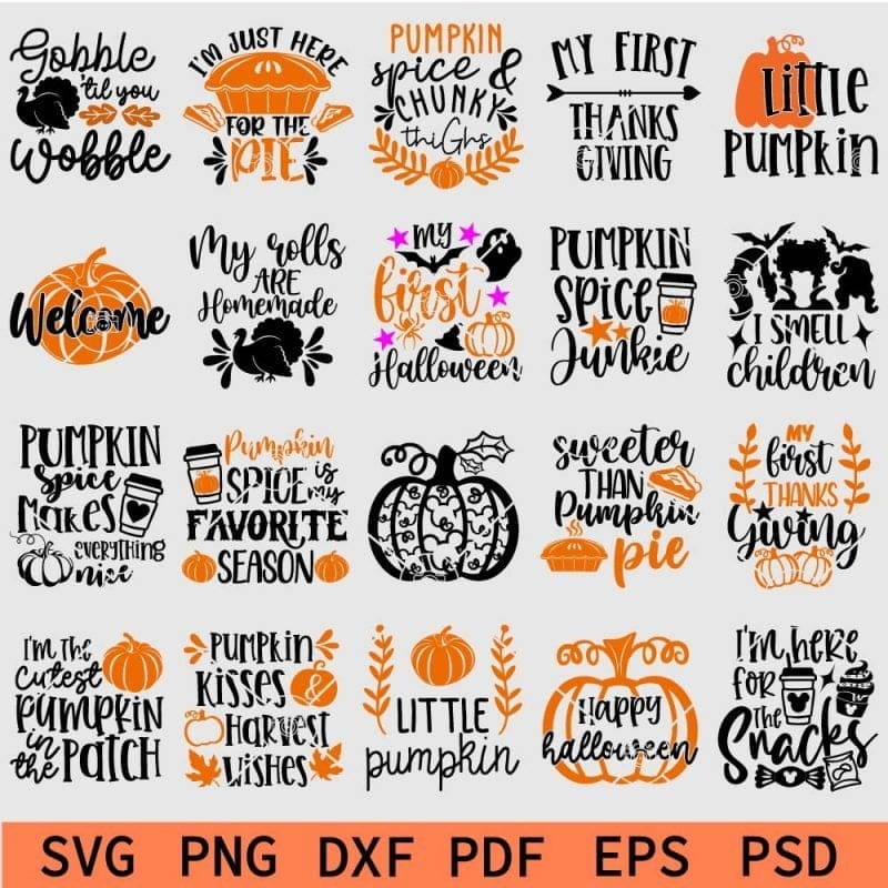 Fall svg bundle svg, pumpkin bundle svg, thanks giving svg,