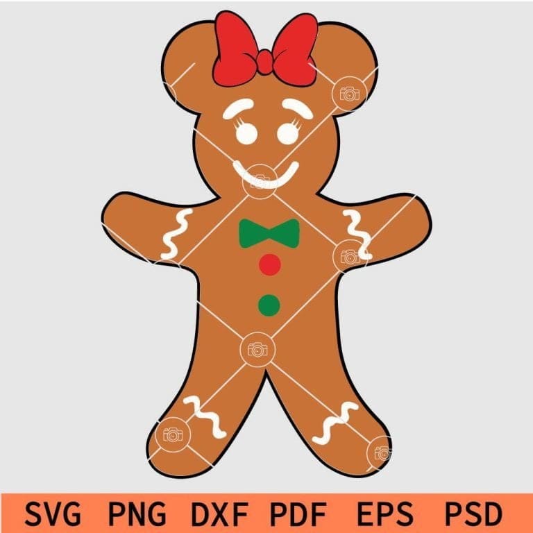 Gingerbread Girl SVG, Christmas Gingerbread SVG, Gingerbread Girl with ...