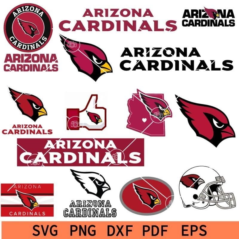 Arizona Cardinals Name Logo Bundle svg, The Cadinals Bundle SVG ...