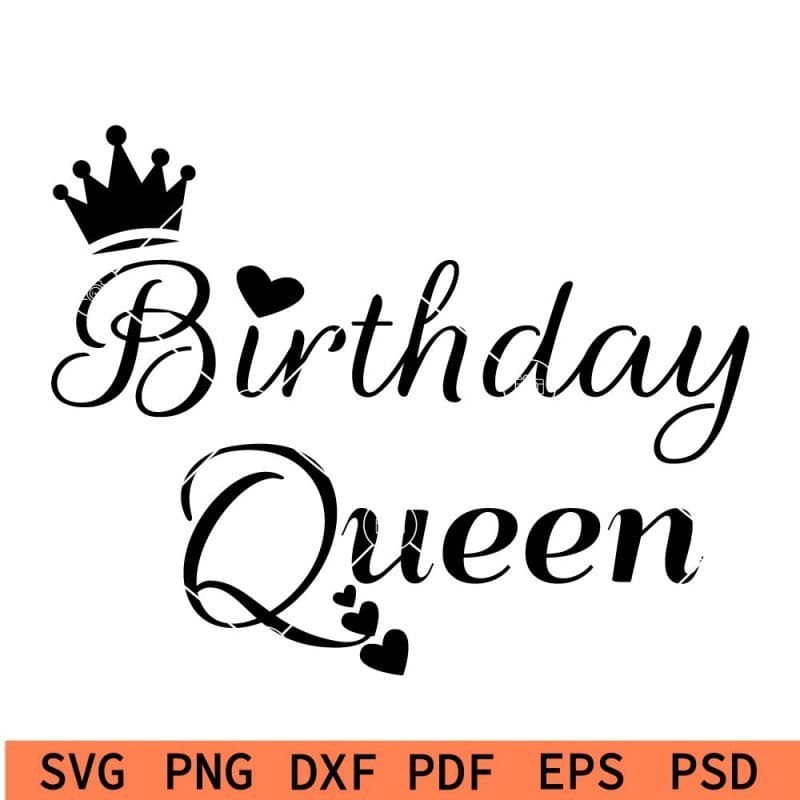 Birthday Queen SVG, Birthday Girl Crown SVG, Birthday Diva SVG