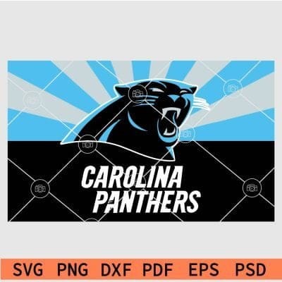 Carolina Panthers Flag svg, Carolina Panthers SVG, Go panthers SVG, The ...