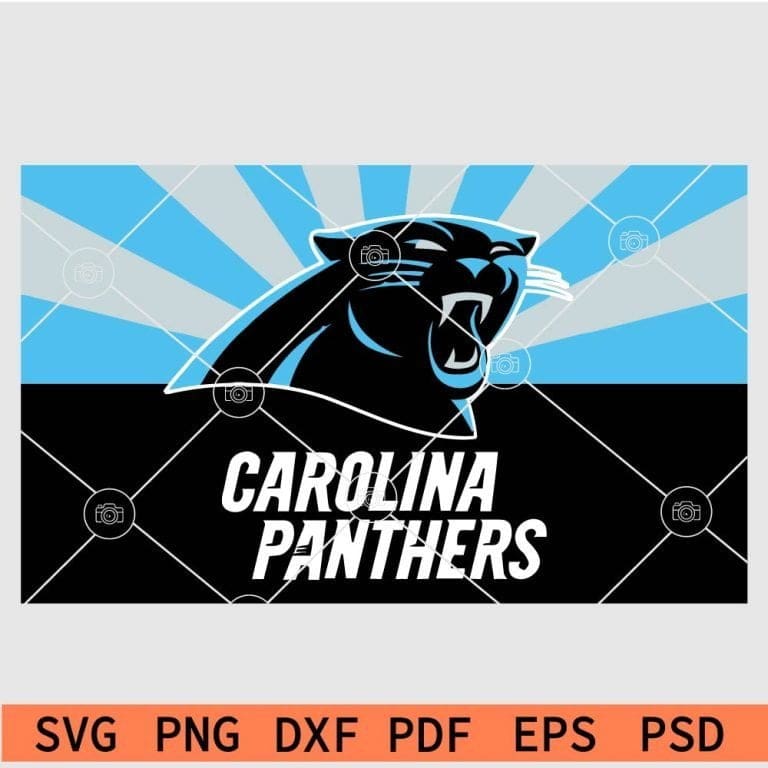 Carolina Panthers Flag svg, Carolina Panthers SVG, Go panthers SVG, The ...