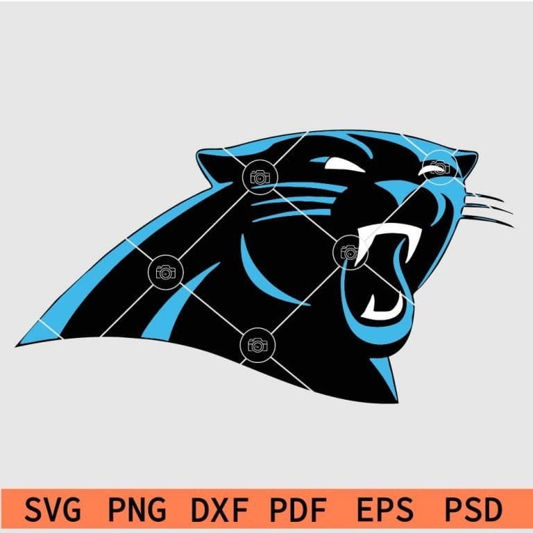 Carolina Panthers Logo SVG, Panthers Head Logo SVG, Carolina Panthers ...