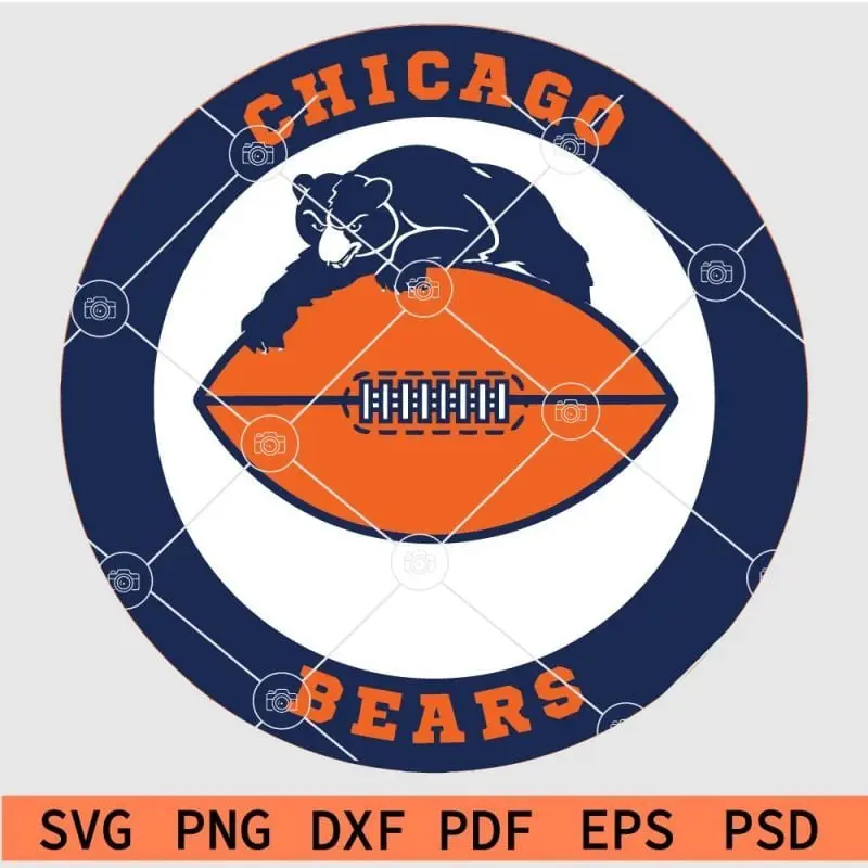 Chicago Bears Football SVG, The Bears SVG, Bears Football SVG, American ...