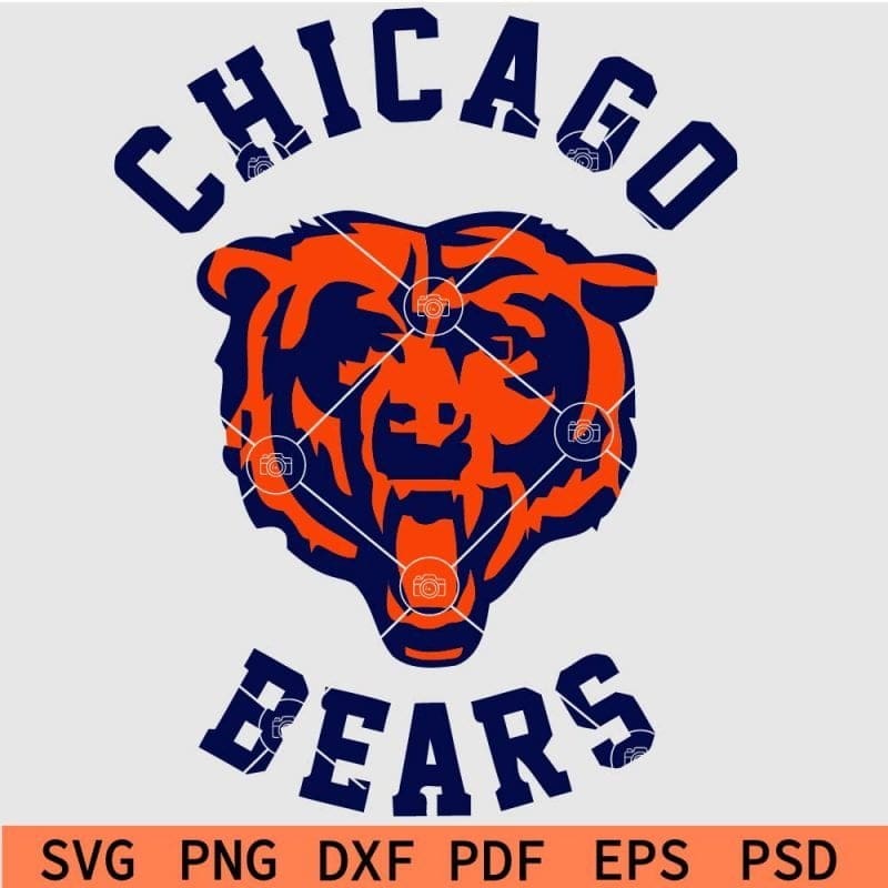 Chicago Bears SVG, Bear Head SVG, Chicago Bears Football SVG, The Bears ...