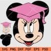 Minnie Graduation SVG, Minnie wearing Graduation Cap SVG, Girl ...