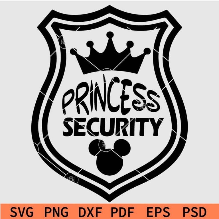 Disney Princess Secrity SVG, Mickey Princess Security SVG, Princess ...