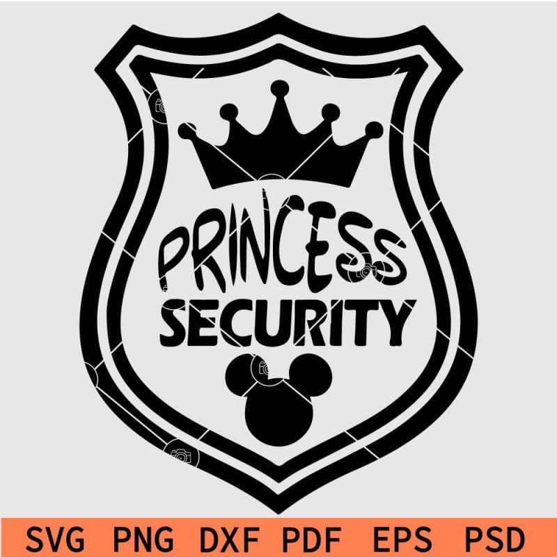 Disney Princess Secrity SVG, Mickey Princess Security SVG, Princess ...