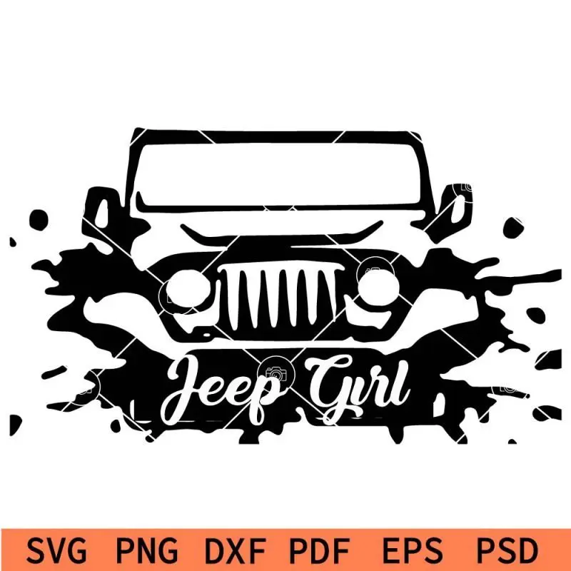 Distressed jeep girl SVG, Jeep Girl Splash SVG, Splash jeep girl SVG