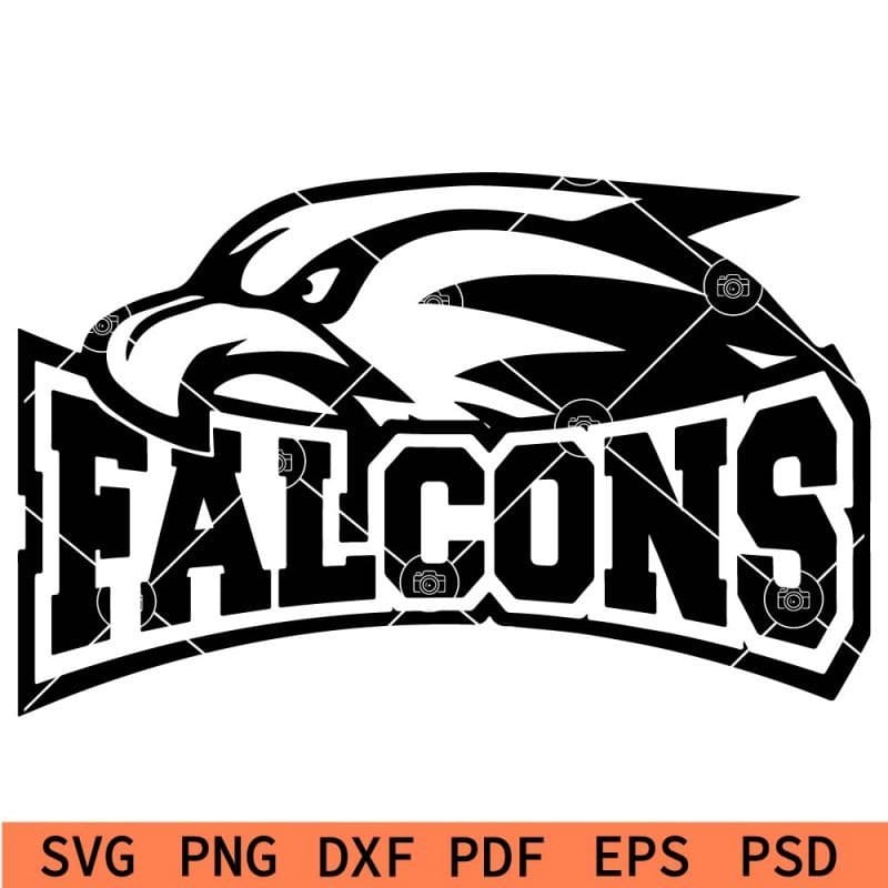 Falcons SVG, Falcon Head SVG, Team Falcons SVG