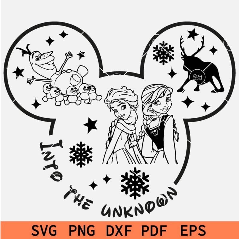 Disney Frozen svg, Into the unknown svg, Elsa and Anna svg