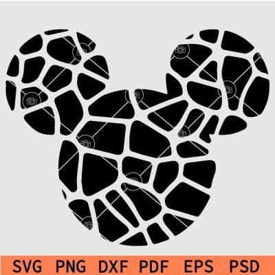 Disney Giraffe Prints SVG, Mickey Giraffe Prints SVG, Disney Animal ...