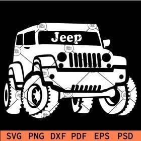 Jeep Grand Cherokee SVG, Jeep SUV SVG, Jeep wrangler SVG