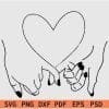 Love Hands Svg, Pinky Promise Svg, Pinky Promise Cut File, Couple Hands ...