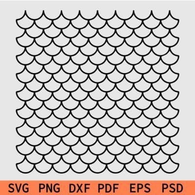 Mermaid Pattern SVG, Mermaid Checkered SVG, Mermaid Scale Board SVG ...