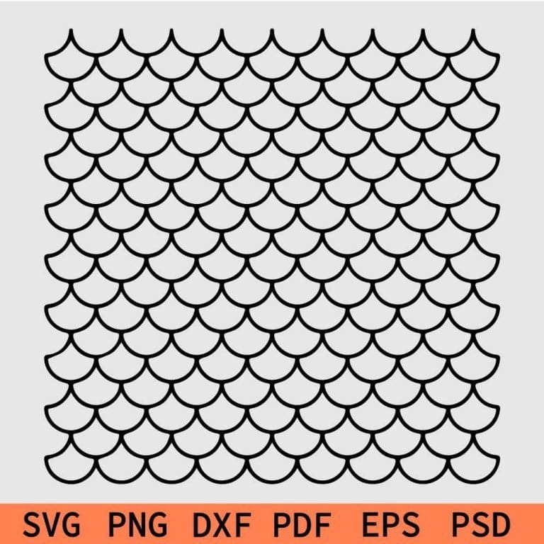 Mermaid Pattern SVG, Mermaid Checkered SVG, Mermaid Scale Board SVG ...