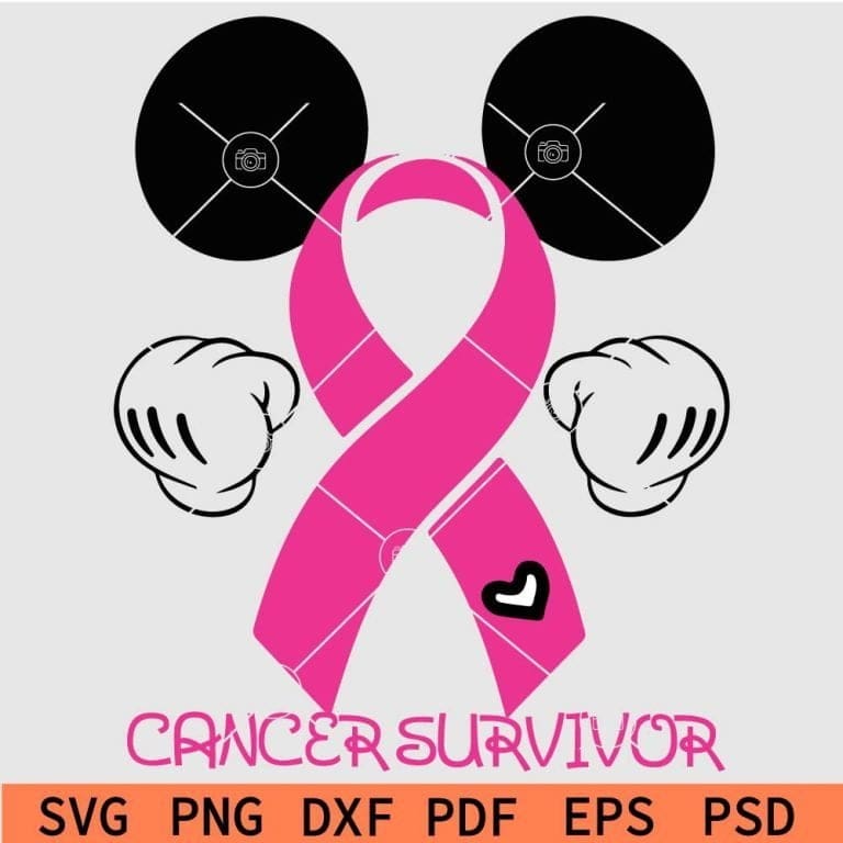 Mickey Cancer Survivor SVG, Disney Cancer Survivor SVG, Disney Cancer ...