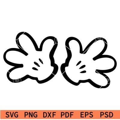 Disney Hands SVG, Mickey Hands SVG, Disney Family hands SVG