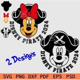 Disney Pirate Bundle Svg, Mickey Minnie Pirates Bundle SVG, Pirates ...