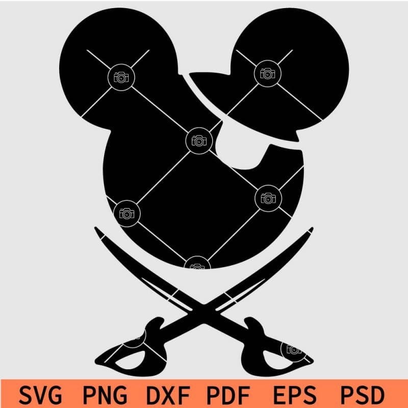 Mickey Mouse Pirate Svg, Disney Pirates SVG, Pirates Mickey Mouse SVG ...