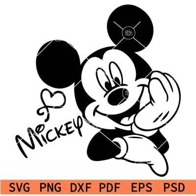 Mickey Mouse Signature SVG, Disney Signature SVG, Disney Family SVG
