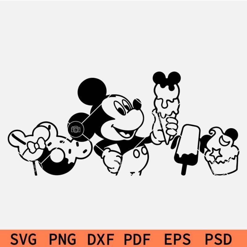 Mickey Mouse Snacks SVG, Disney snacks svg, Mickey Snacks SVG