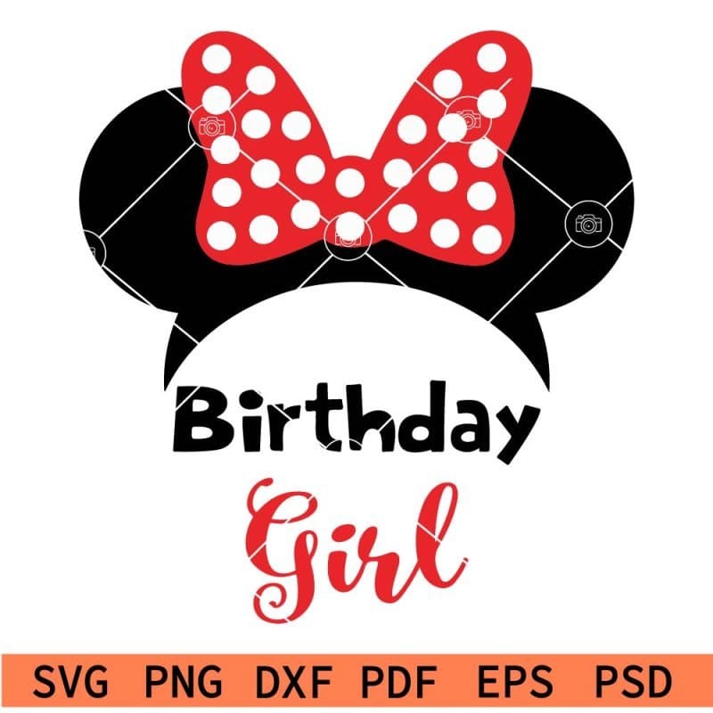 Disney Birthday Girl SVG, Minnie Birthday Girl SVG, Minnie ears with ... Disney Birthday Girl SVG, Minnie Birthday Girl SVG, Minnie ears with ...