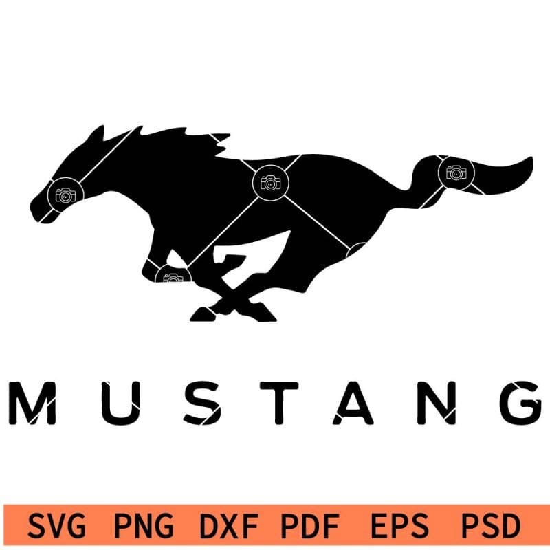 Mustang Logo SVG, Ford Mustang Logo SVG, Ford Mustang Horse Logo SVG