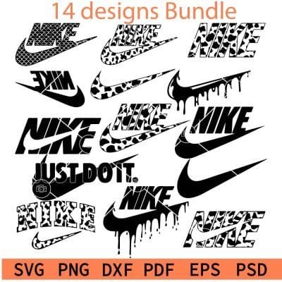 Official NIKE Logo Bundle SVG, Nike svg Bundle, Nike Sports SVG