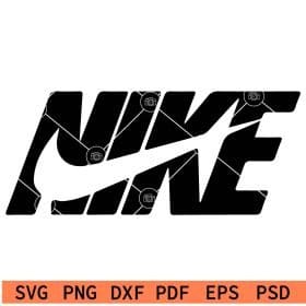 Nike Logo Inside Phrase SVG, Official NIKE Logo SVG, Nike Sports SVG