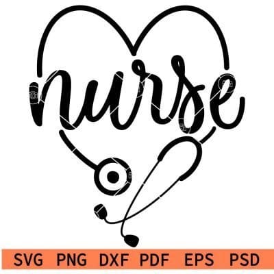 Nurse Stethoscope svg, Stethoscope Nurse SVG, Nurse Life SVG