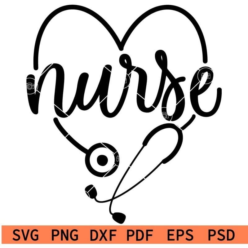 Nurse Stethoscope svg, Stethoscope Nurse SVG, Nurse Life SVG
