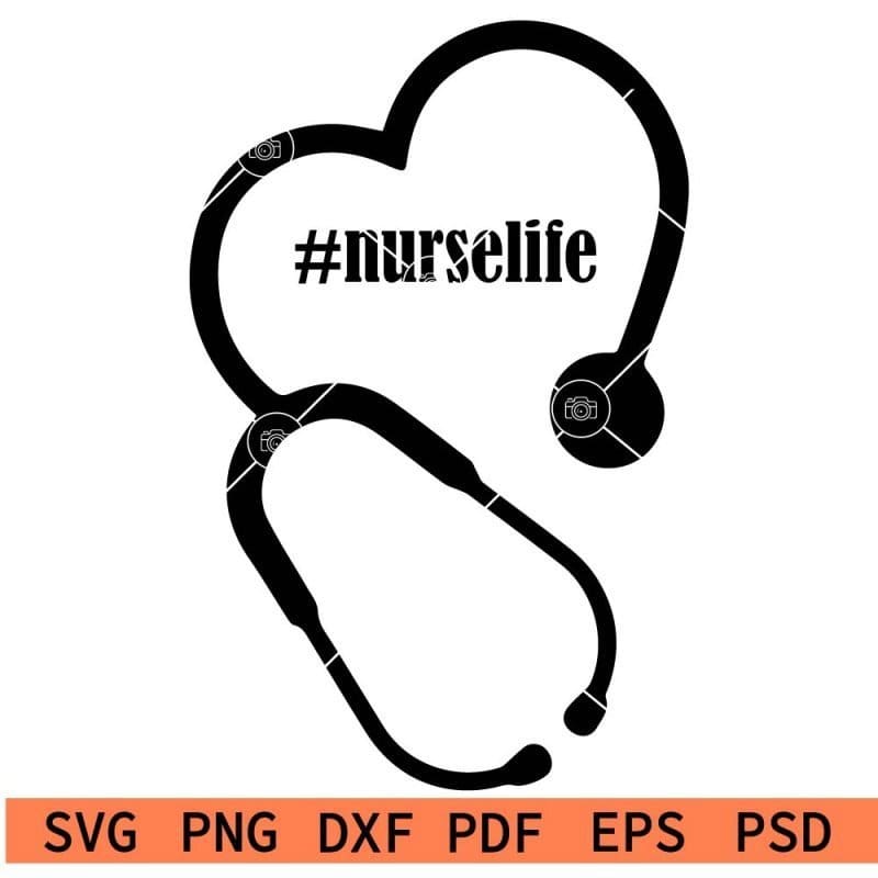 #nurselife stethoscope SVG, Nurse stethoscope SVG, Nurse Life ...