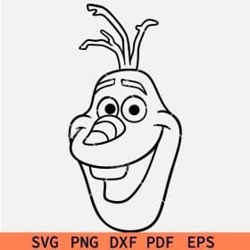 Olaf outline Svg, Frozen Svg, Disney Olaf SVG