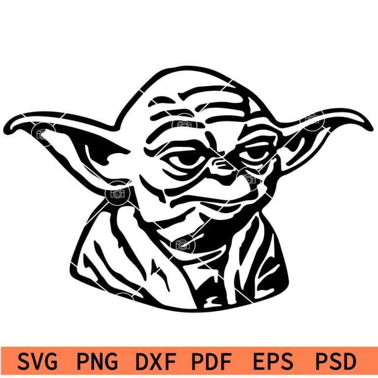 Papa Yoda SVG, Old Yoda SVG, Mandalorian Family SVG