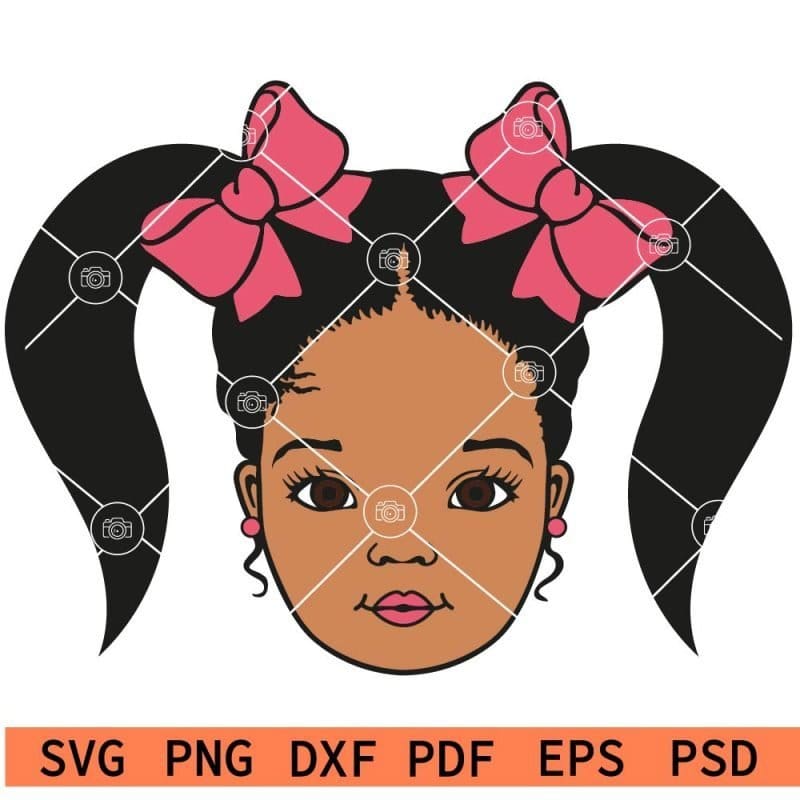 Peekaboo girl SVG, Girl with Head Bandana SVG, Peekaboo Girl with Bow SVG
