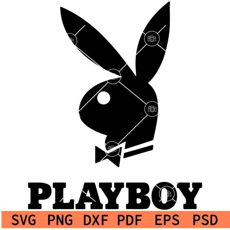 Play boy logo SVG, Play Boy Bunny Head Logo SVG, Playboy Vector SVG