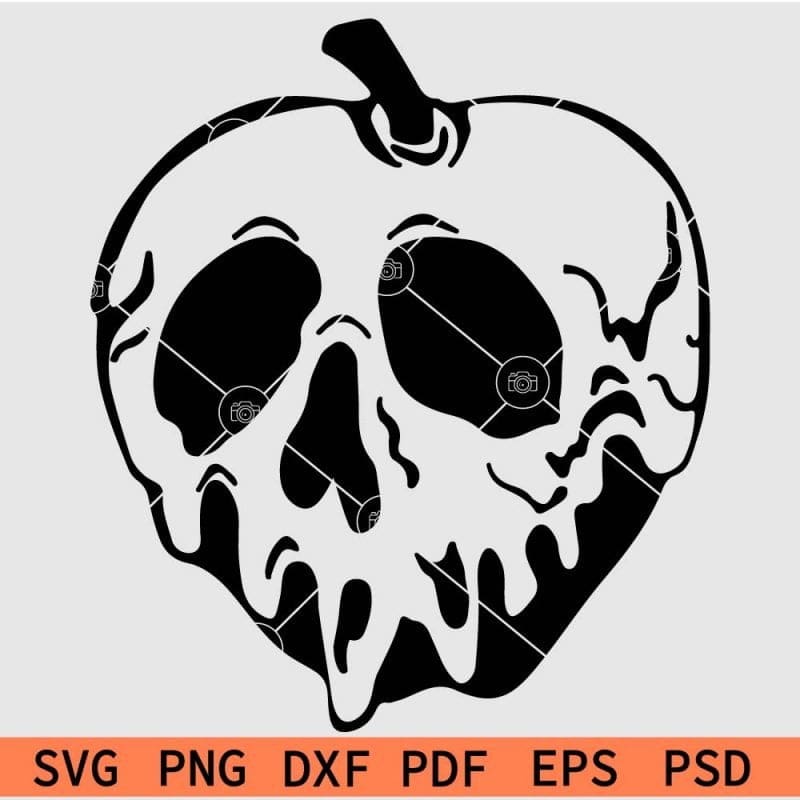 Evil Queen SVG, Poison Apple svg, Halloween Apple SVG, Dripping Apple ...