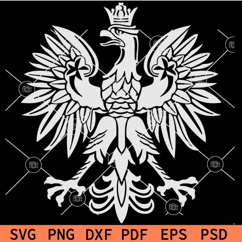 Polish Eagle Symbol Emblem Coat Of Arms white Svg , Poland Coat of Arms SVG
