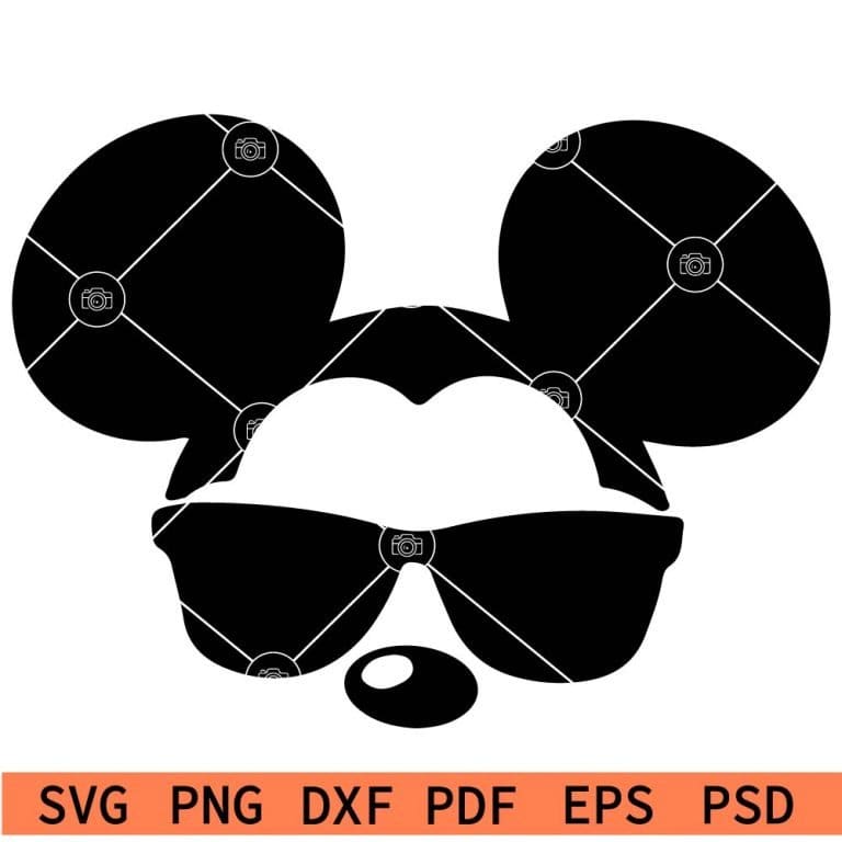 Mickey Mouse Outline SVG, Mickey Sketch Vector SVG, Disney Sketch SVG