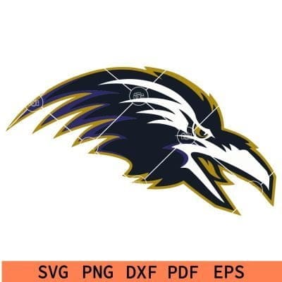 The Ravens SVG, Baltimore Ravens SVG, The Ravens Logo SVG, Raven Head SVG