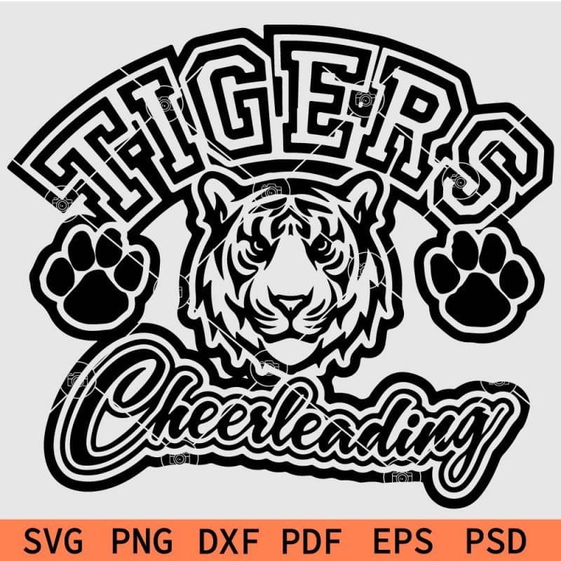Tigers cheerleading svg, The Tigers SVG, Tigers Sports SVG, Tiger cheer ...