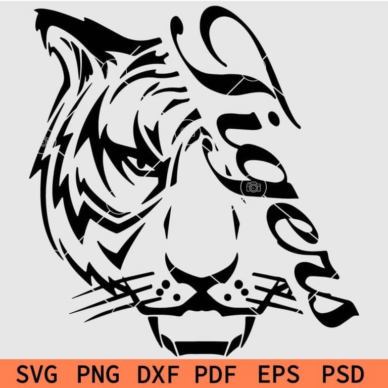 Tigers svg, Tiger head svg , Tigers Monogram svg, Tigers Stencil svg ...