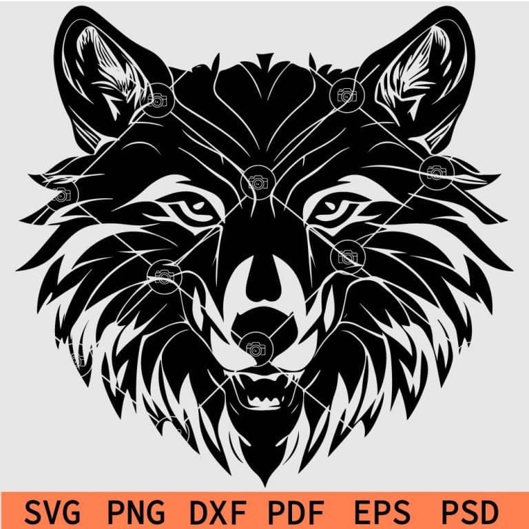Wolf Head Mandala SVG, Animal Clip Art, Wolf Head SVG, Tribal Wolf Art ...
