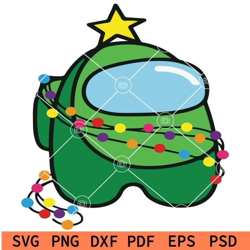 Among us Christmas lights svg, Christmas Lights Among Us SVG, Christmas ...
