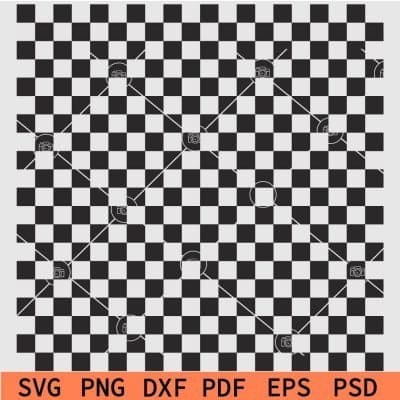 Checkered Pattern SVG, Checker Board SVG