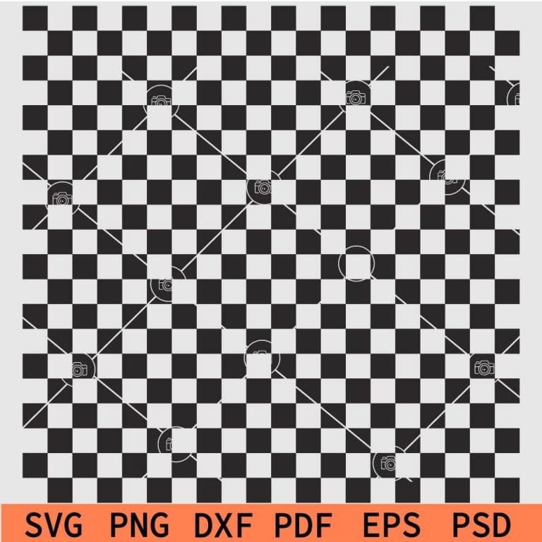 Checkered Pattern SVG, Checker Board SVG