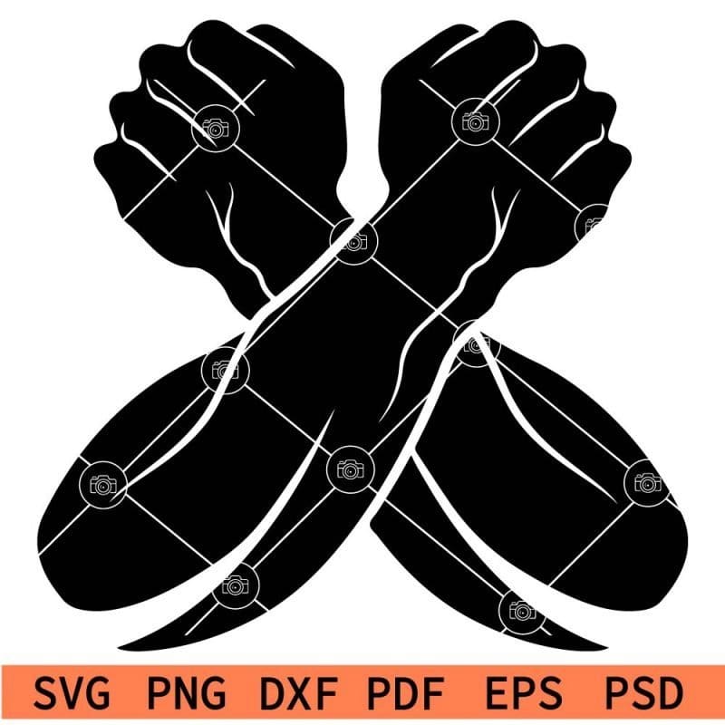 Wakanda Cross arms svg, cross arms Wakanda SVG, Black Panther SVG