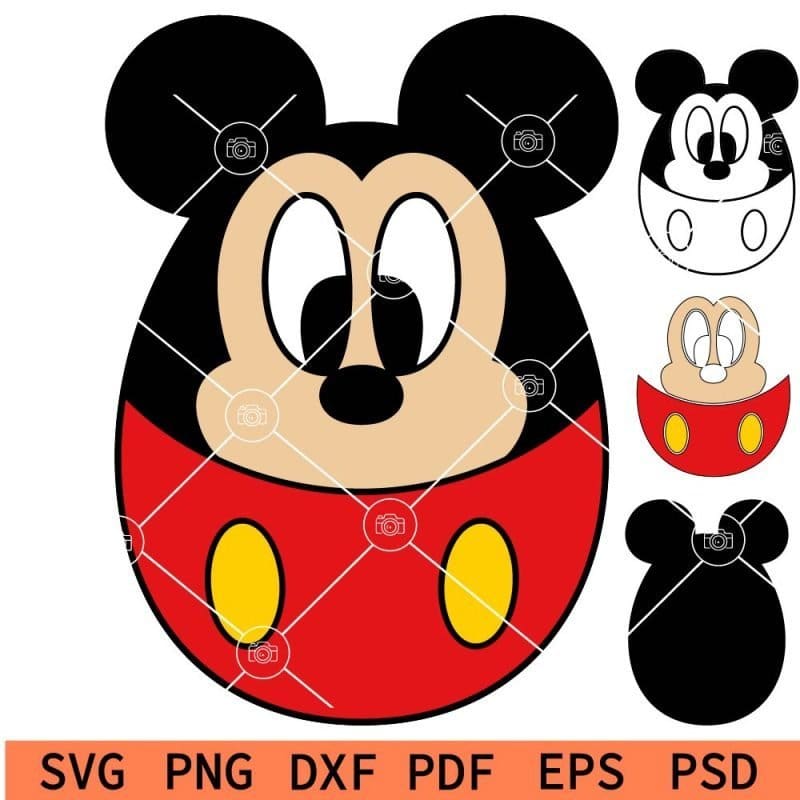 Disney Easter Eggs svg, Easter Disney SVG, Egg with disney ears SVG ...